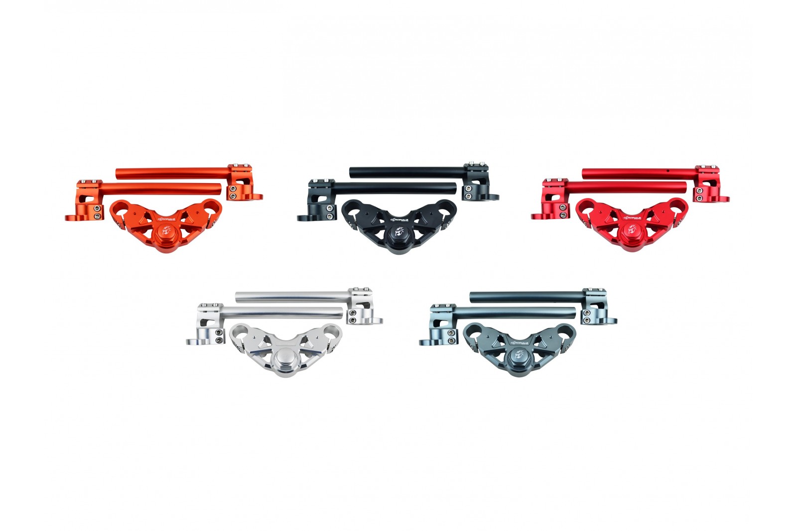 Cardinals Racing CNC Triple Tree & Clip On Handlebars (Matte) - Suzuki ...