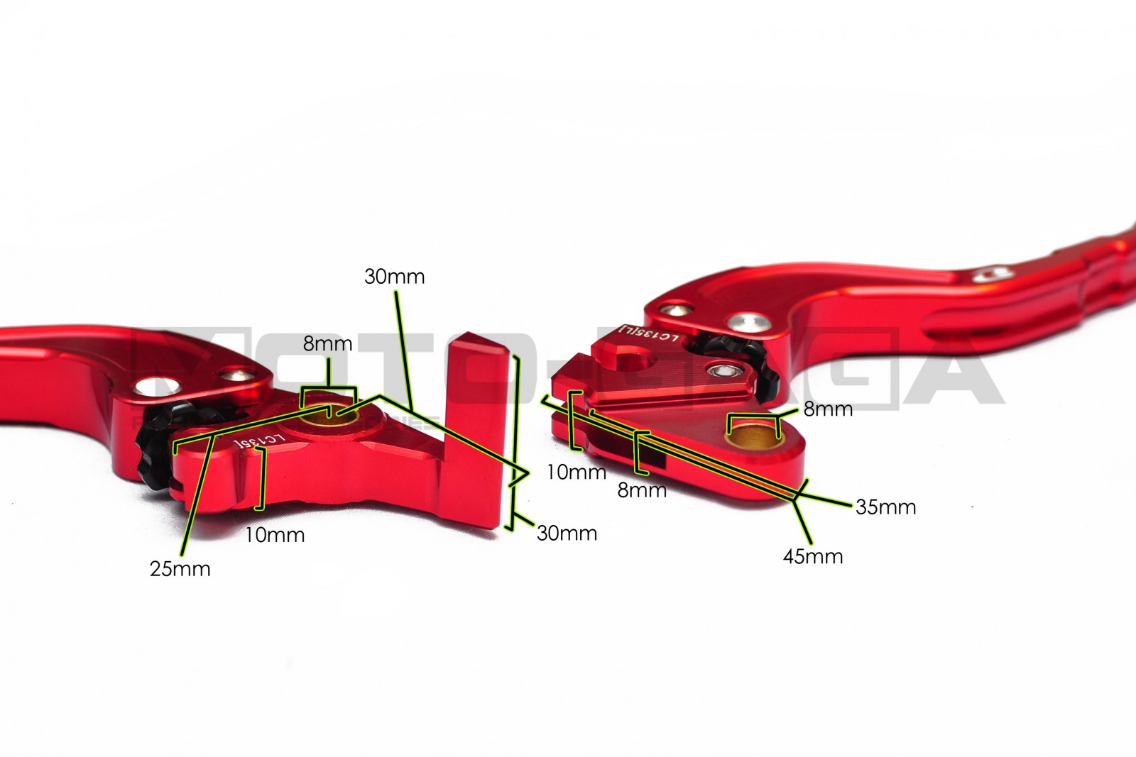 Racing Boy E-Series Brake/Clutch Levers - Yamaha T135 Jupiter MX ...