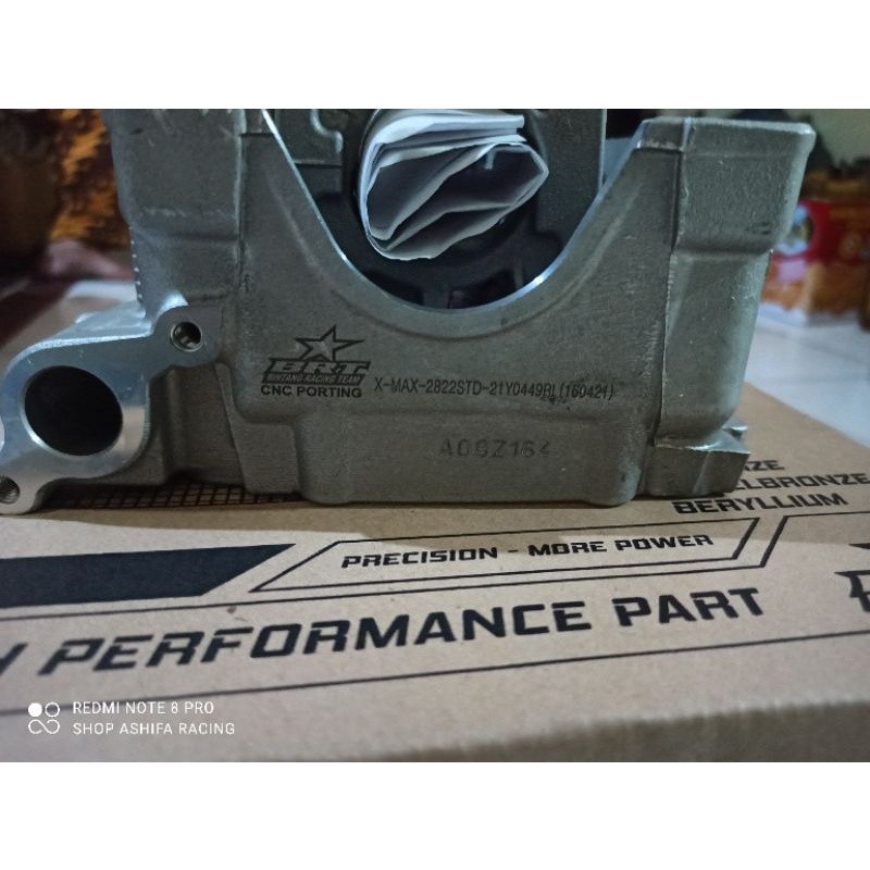 BRT Racing Cylinder Head (28in/22ex) - Yamaha XMAX 250/300