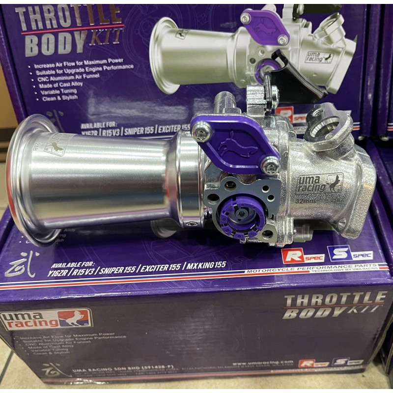 UMA Racing Throttle Body Kit (32/34mm) - Yamaha R15V3/MT-15/T155 (VVA)