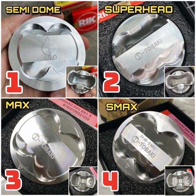 Tobaki Racing 63mm Forged Piston kit - Yamaha R15/T150/Fz150i