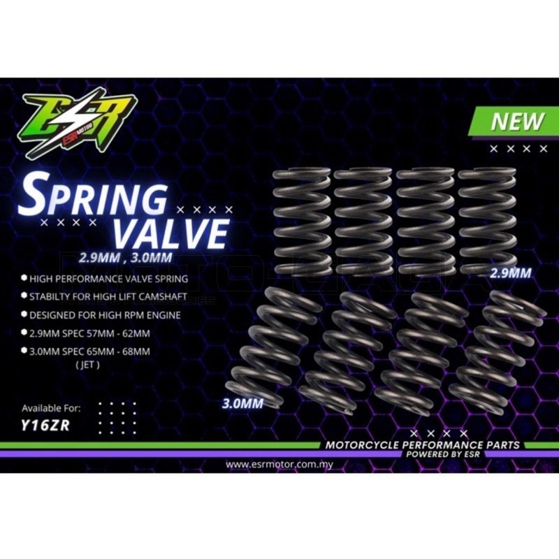ESR racing Valve springs (3mm) - Yamaha R15V3/MT-15/NVX/NMAX/T155 (VVA)
