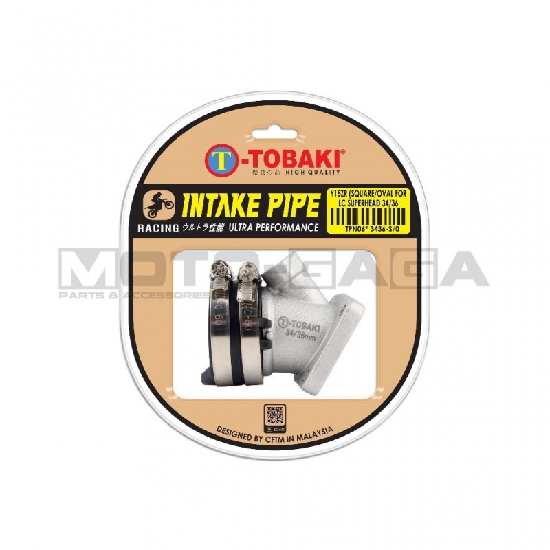 Tobaki Racing Superhead Intake Manifold (Oval-Shape) - Yamaha T150 ...
